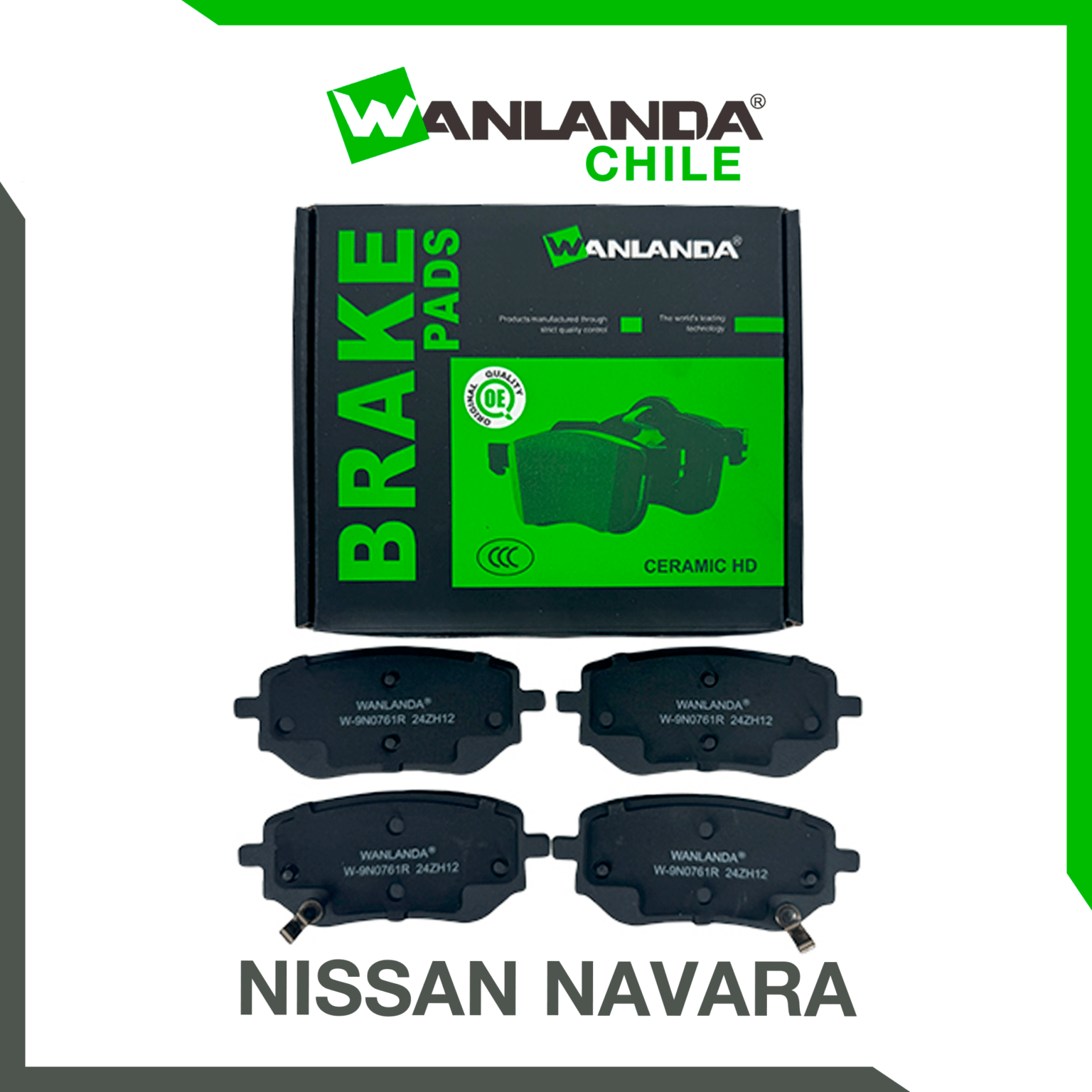 PASTILLAS DE FRENO TRASERAS NISSAN NAVARA - 2024/2025 - Wanlanda Chile
